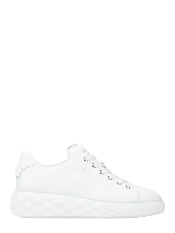 JIMMY CHOO Diamond Light Maxi Low-top Trainers - White/white