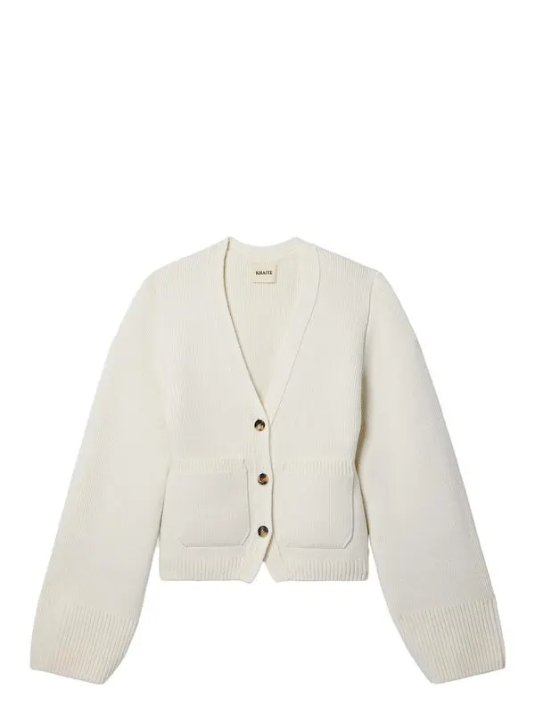 Khaite Scarlet Cashmere Cardigan - Neutrals