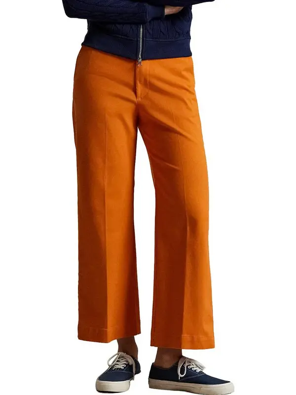 Ralph Lauren Chino Wide-leg Pant - College Orange