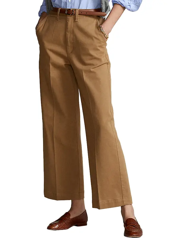 Ralph Lauren Chino Wide-leg Pant - Montana Khaki