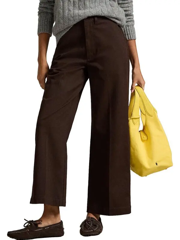 Ralph Lauren Chino Wide-leg Pant - Squire Brown