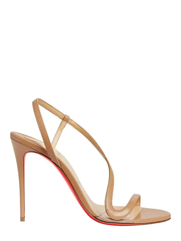 CHRISTIAN LOUBOUTIN Rosalie 100 Leather Sandals - Nude