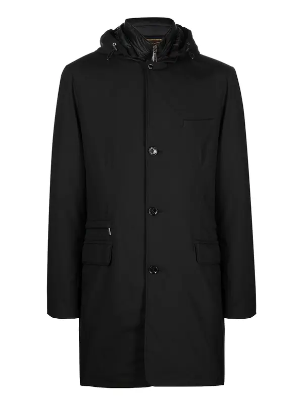 MOORER Redon-pum Coat - Black