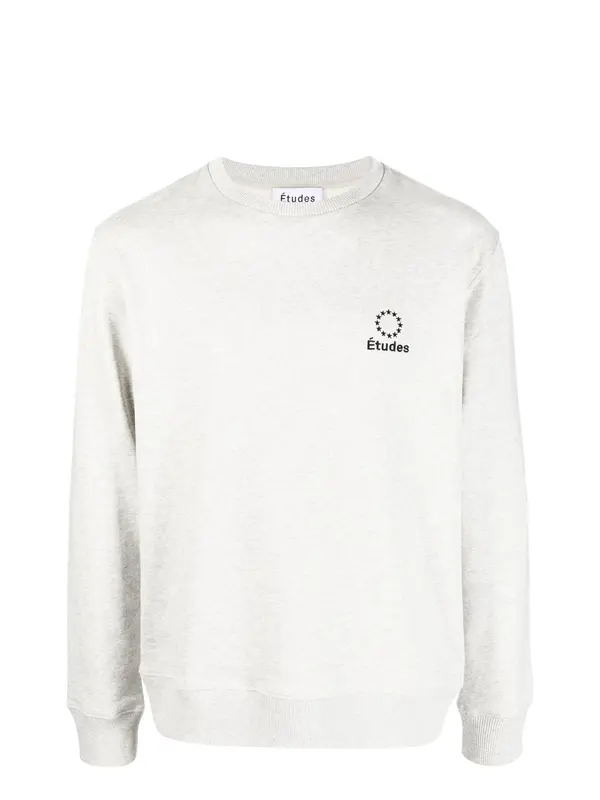 Études Studio Embroidered-logo Sweatshirt - Grey