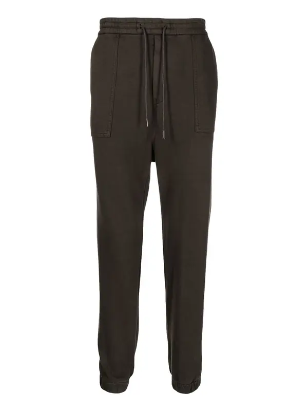 JUUN.J Elasticated-waist Cotton Track Pants - Brown