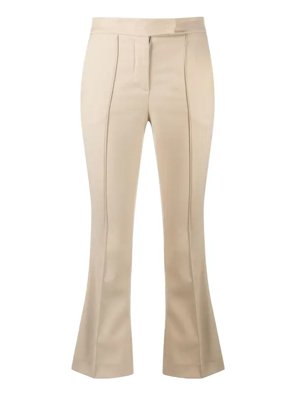 BLANCA VITA Portula Pintuck-detail Trousers - Neutrals