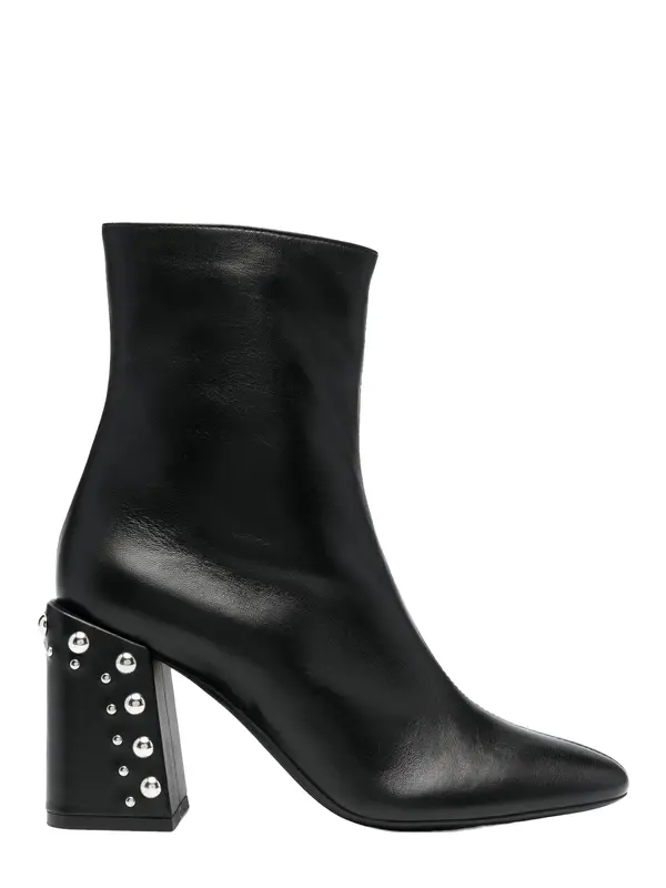 Furla Studded-heel Ankle Boots - Black
