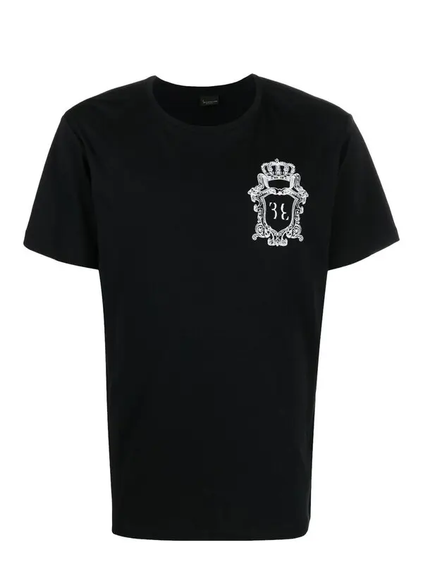 BILLIONAIRE Crest Logo-print T-shirt - Black