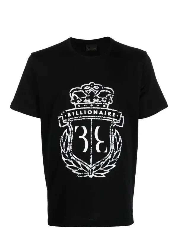 BILLIONAIRE Logo-print Detail T-shirt - Black