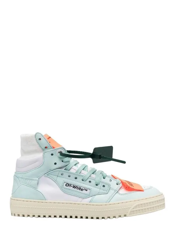 Off-White Zip Tie Lace-up Sneakers - White