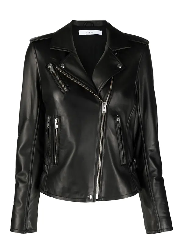 IRO PARIS Notched-lapels Biker Jacket - Black