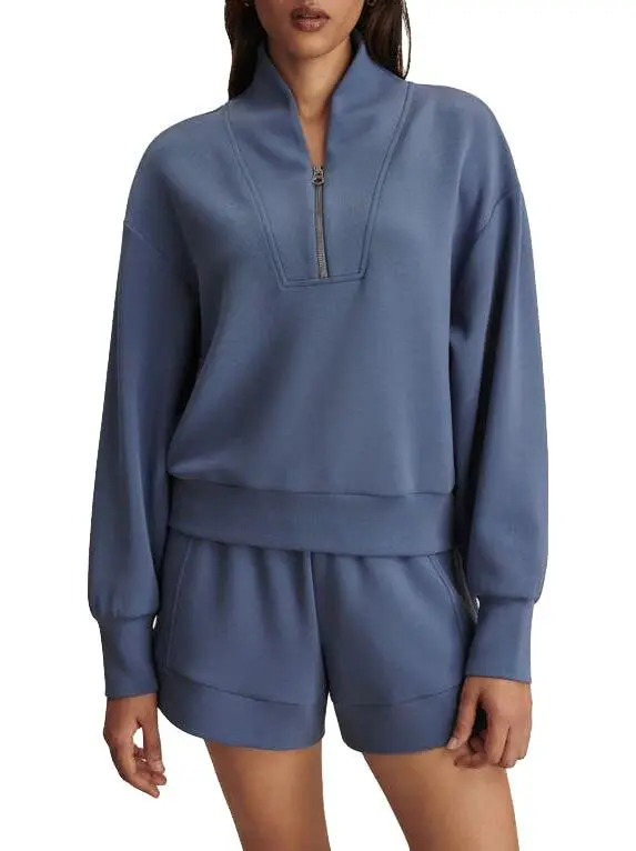 Varley Davidson Woven Sweatshirt - Bijou Blue