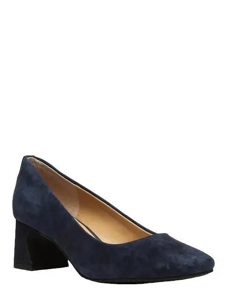 NYDJ Fay Block Heel Pump - Navy