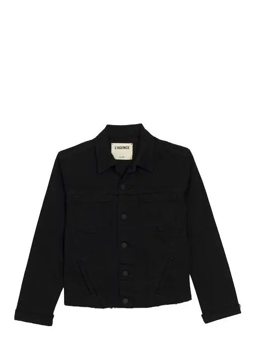 L'Agence Janelle Slim Denim Jacket - Saturated