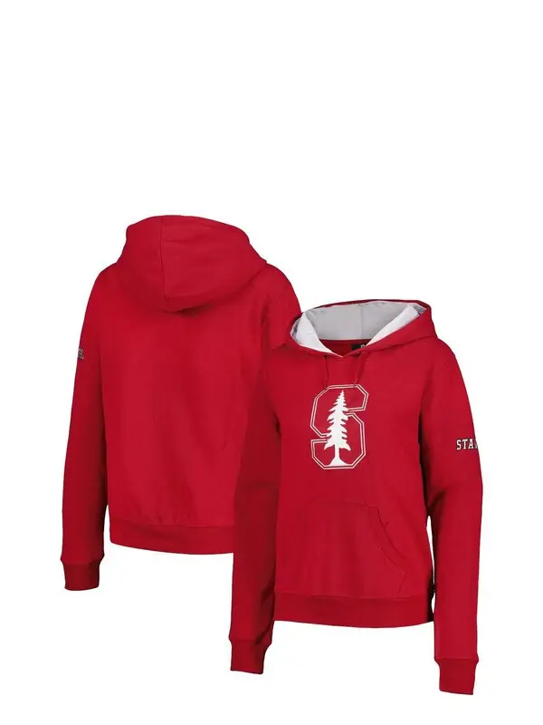 STADIUM ATHLETIC Stanford Team Big Logo Pullover Hoodie - Cardinal