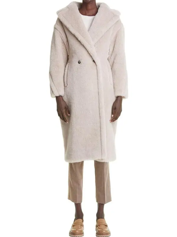 Max Mara Tedgirl Oversized Alpaca Blend Coat - Z/dnubeige