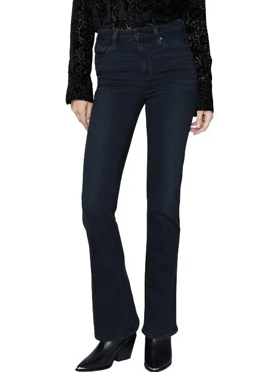 Paige Laurel Canyon High Rise Flare Leg Jeans - Blkwillow