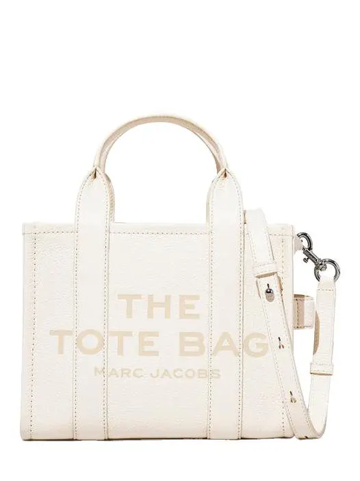 Marc Jacobs Leather Tote - Cotton/ Silver