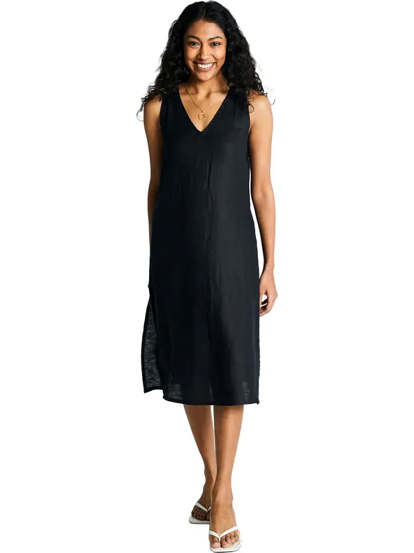 Madewell Reistor Hemp Noir Dress - Black