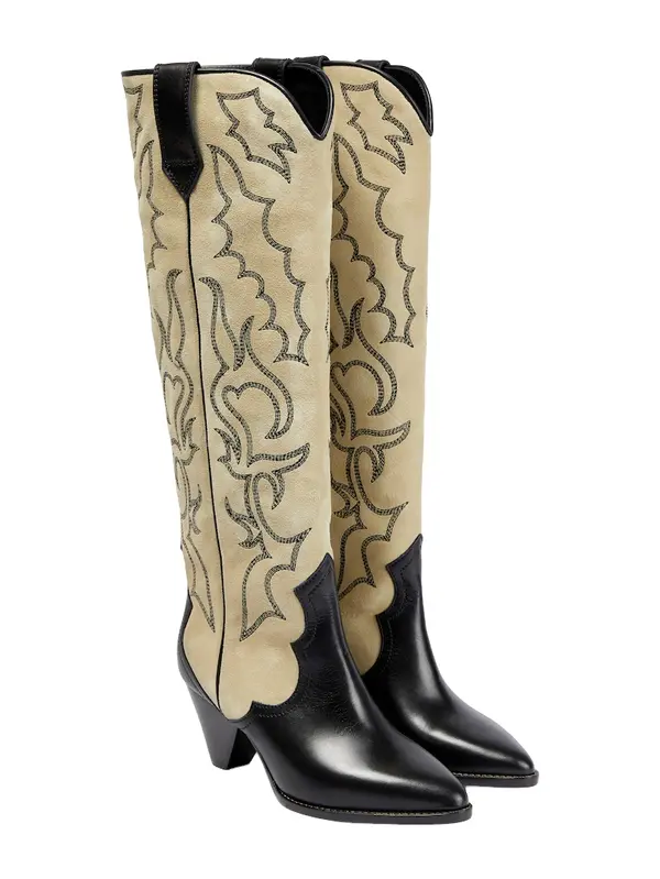 Isabel Marant Leila Cowboy Boots - Multicoloured