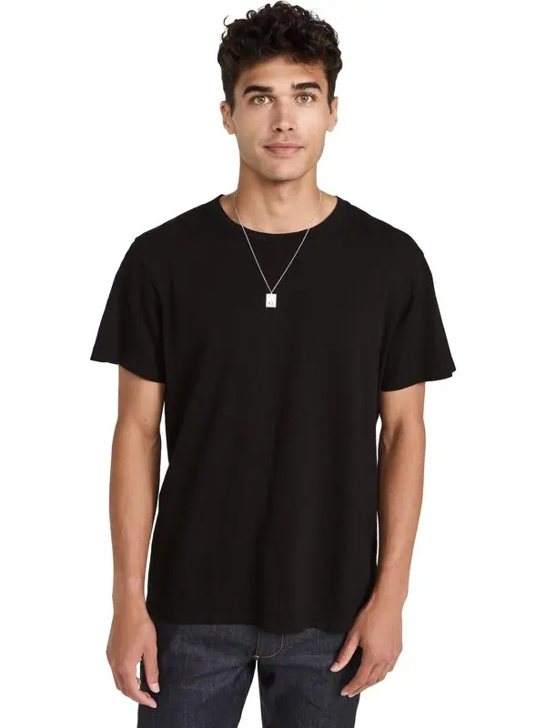 NILI LOTAN Bradley Tee - Jet Black