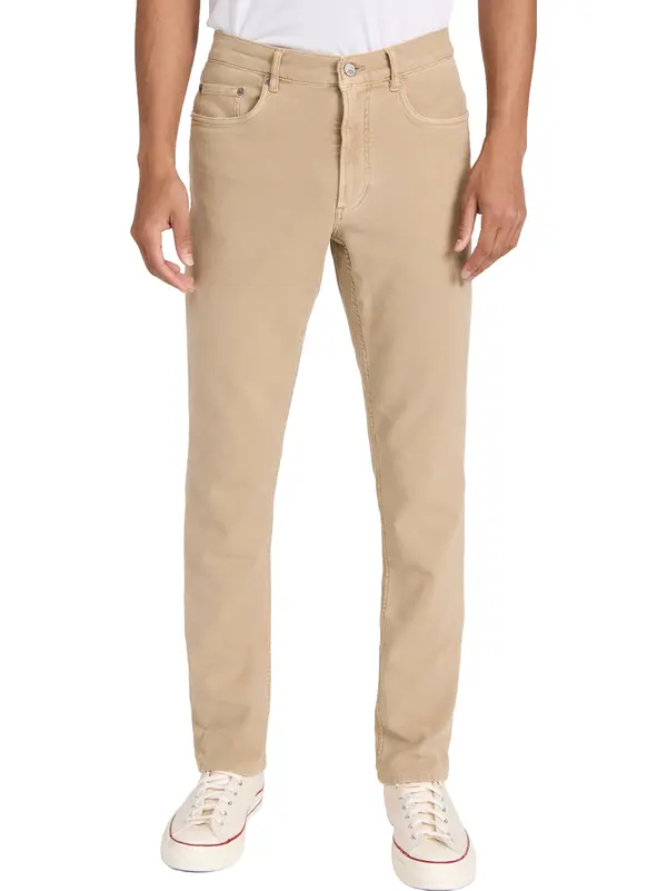 Faherty Brand Stretch Terry Five-pocket Pants - Desert Khaki