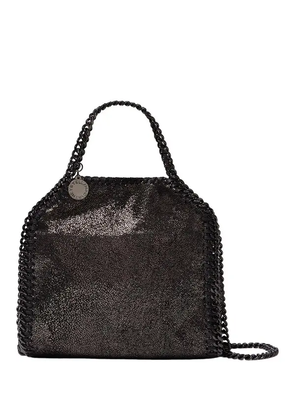 Stella McCartney Falabella Tiny Tote Bag - Dark Gray Metallic