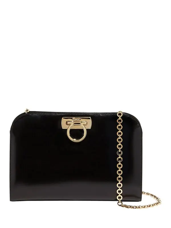 FERRAGAMO Diana Clutch - Black