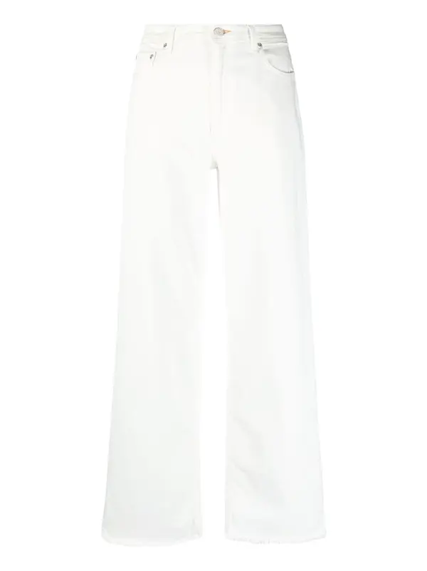 WON HUNDRED High-rise Straight-leg Jeans - White