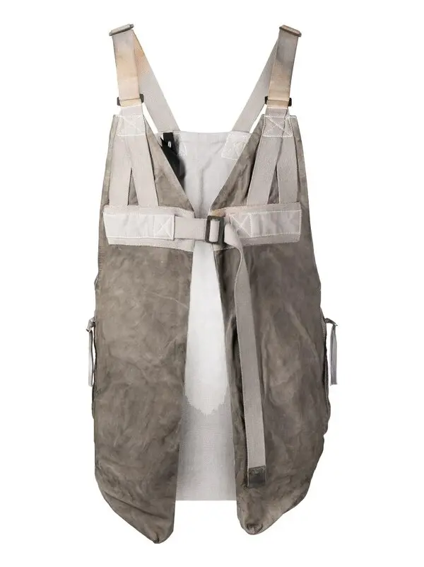 Boris Bidjan Saberi Sleeveless Vest With Buckle - Grey
