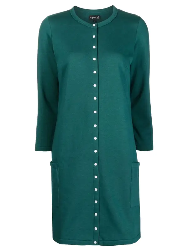 AGNÈS B. Three-quarter Sleeve Mini Dress - Green