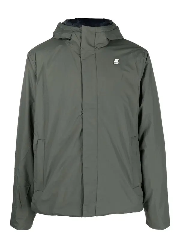 K-WAY Logo-detail Windbreaker Jacket - Green