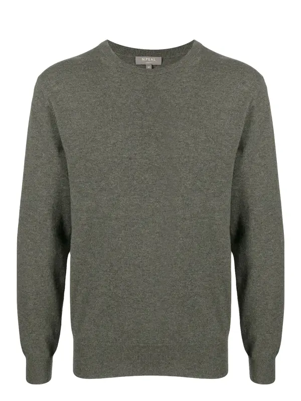 N.peal Crew-neck Organic Cashmere Jumper - Green