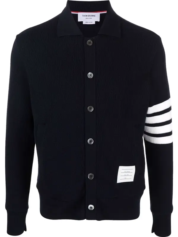 Thom Browne 4-bar Cashmere Cardigan - Blue