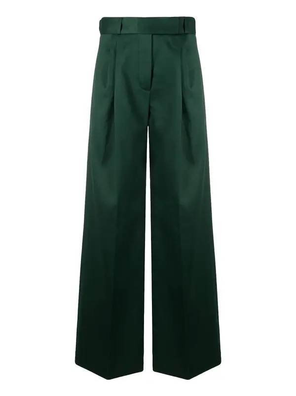 Proenza Schouler Crepe Wide-leg Trousers - Green