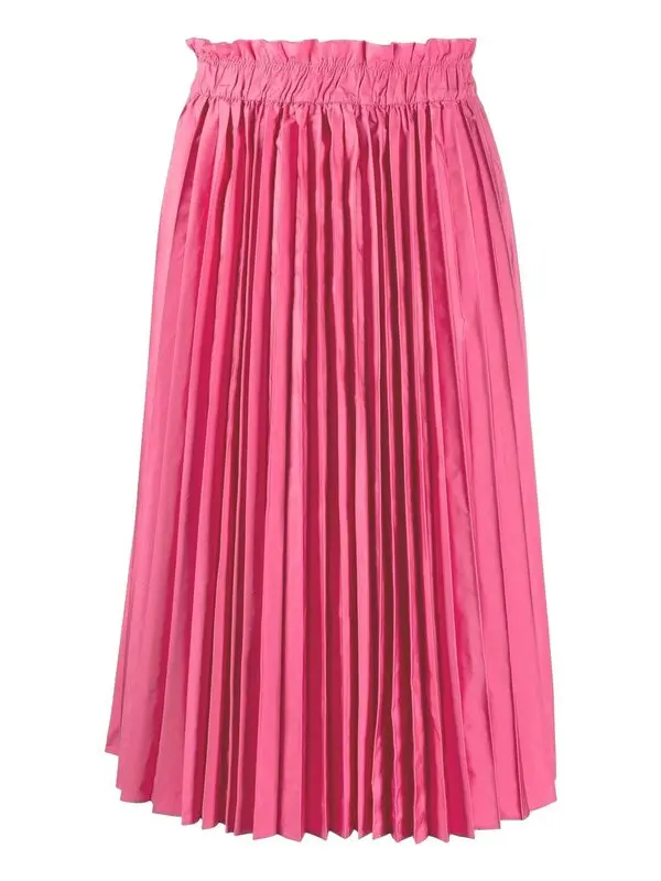 Red Valentino Pleated Midi Skirt - Pink