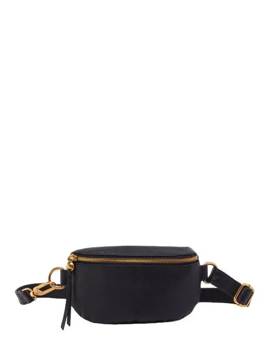 Hobo Fern Leather Belt Bag - Black