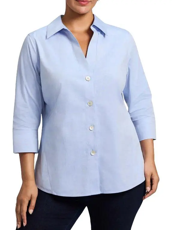Foxcroft Non-iron Button-up Shirt - Blue Wave