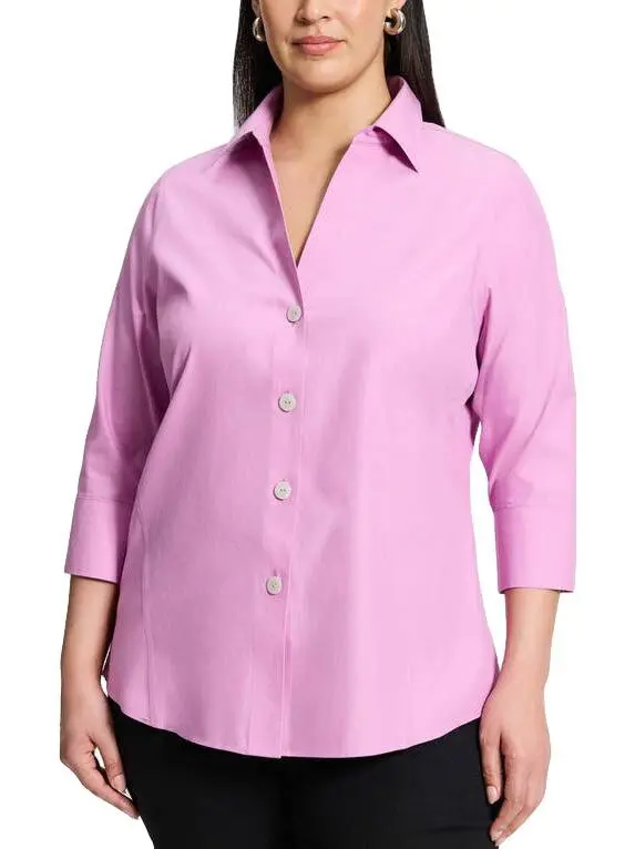 Foxcroft Non-iron Button-up Shirt - Rose Quartz