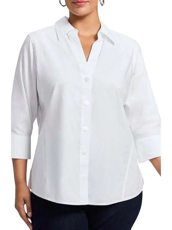 Foxcroft Non-iron Button-up Shirt - White