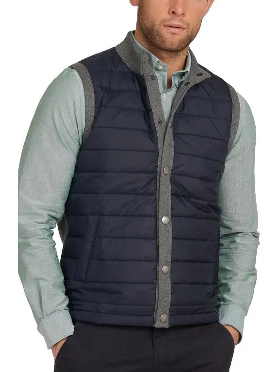 Barbour Mixed Media Vest - Mid Grey
