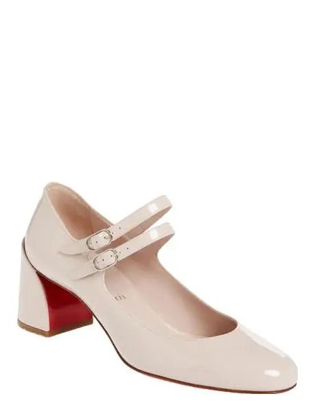 CHRISTIAN LOUBOUTIN Miss Jane Pump - Leche