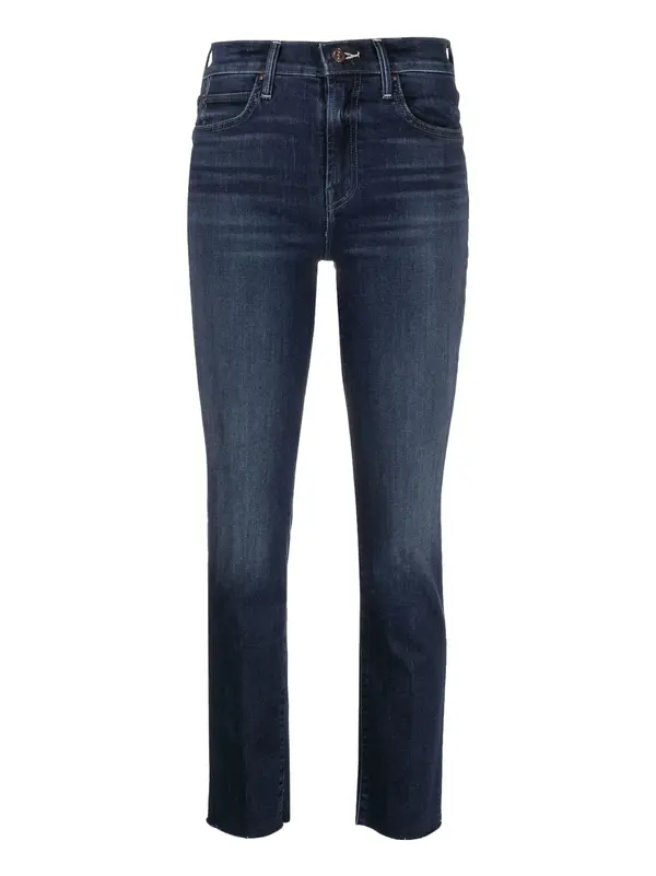 MOTHER Raw-cut Skinny Jeans - Blue