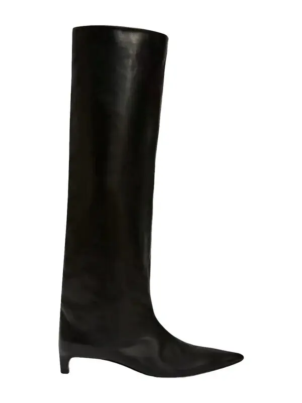 JIL SANDER 35mm Knee-high Boots - Black