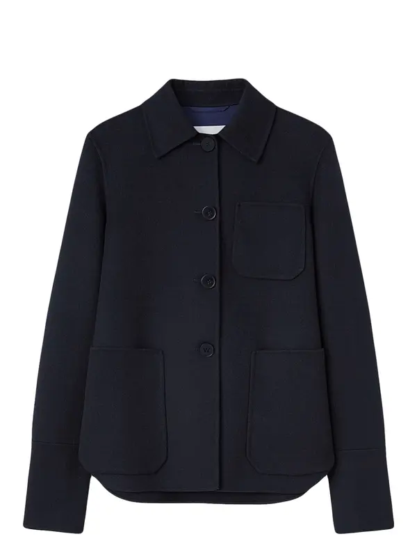 JIL SANDER Cashmere Shirt Jacket - Blue