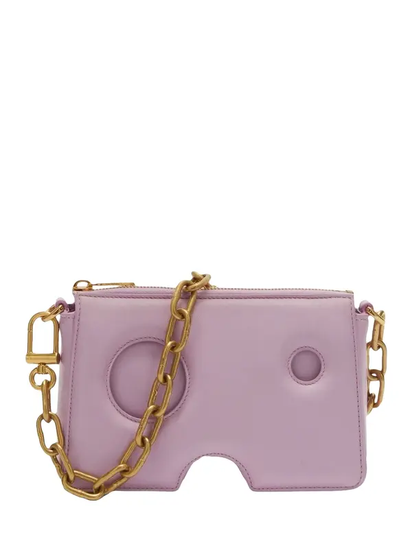 Off-White Burrow Leather Shoulder Bag - Pink