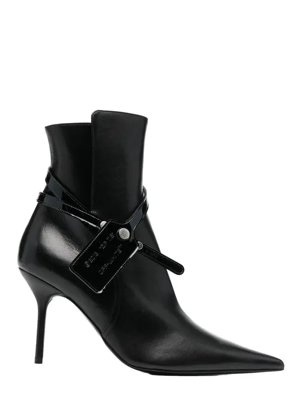 Off-White Nappa Ankle Boots - Black