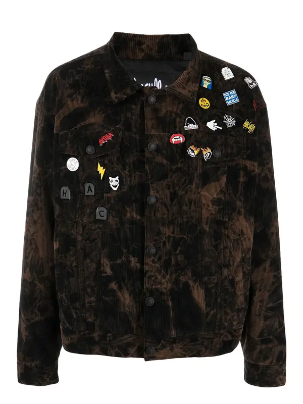 HACULLA. Pin-detail Tie-dye Jacket - Brown