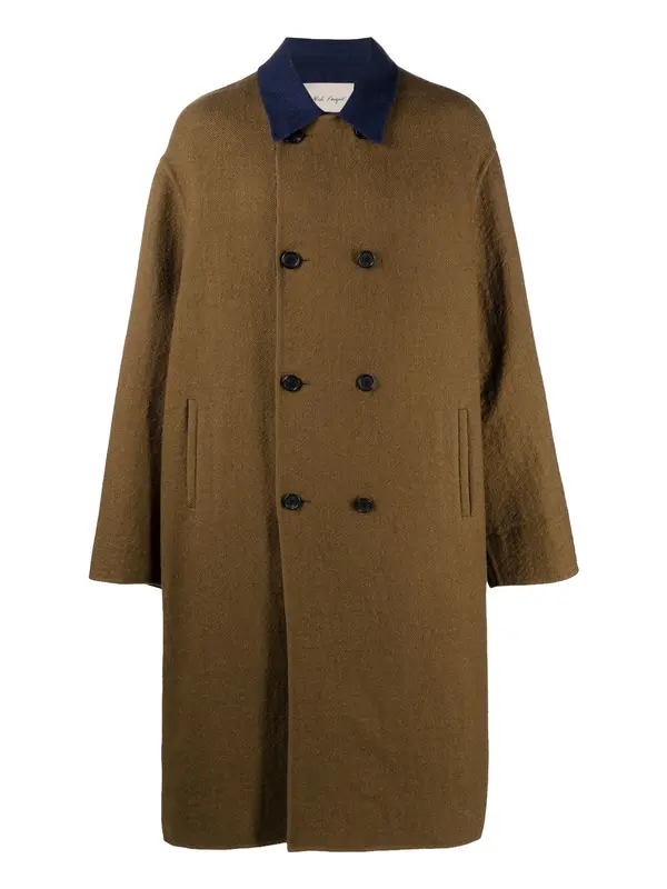 Nick Fouquet Vincent Double-breasted Overcoat - Green