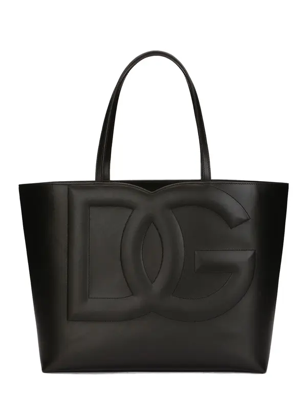 Dolce & Gabbana Medium Dg Logo Tote - Black